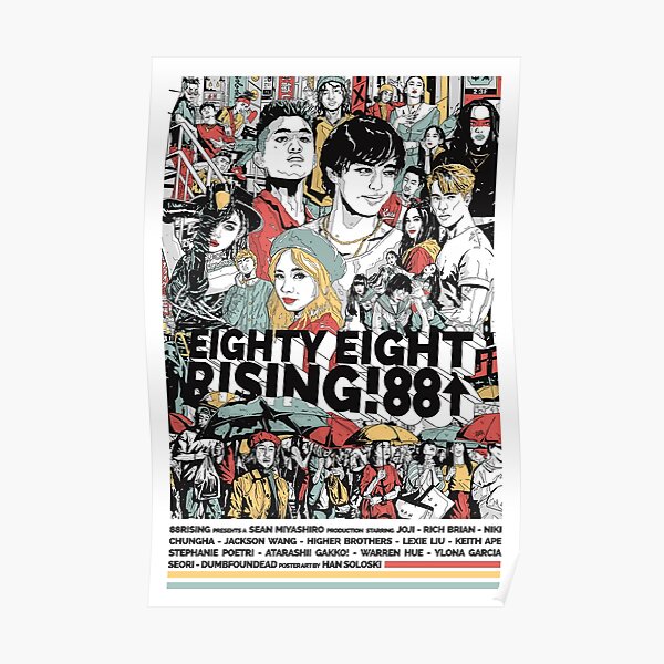 "88Rising The Movie Poster Color" Poster for Sale by hansoloski | Redbubble