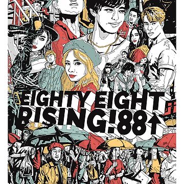 "88Rising The Movie Poster Color" Poster for Sale by hansoloski | Redbubble