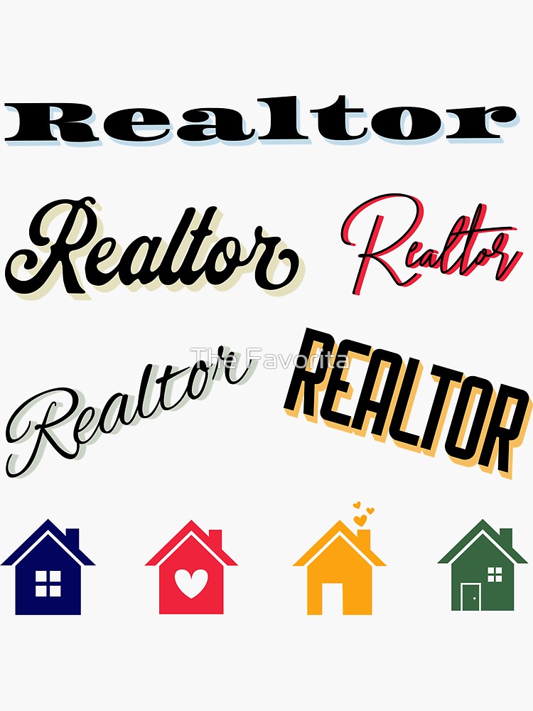 "Real Estate Sticker Pack | Real Estate Agent Stickers | Set of 9 ...