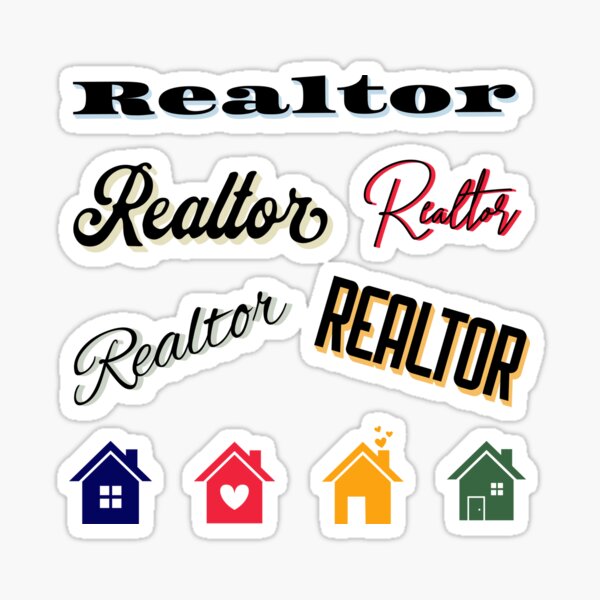 "Real Estate Sticker Pack | Real Estate Agent Stickers | Set of 9 ...