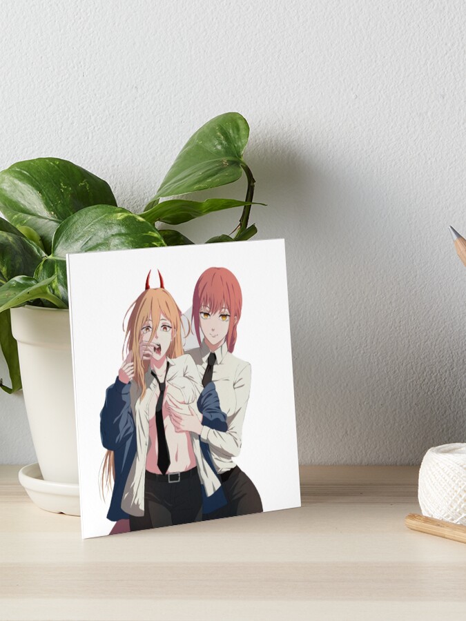 "Makima X Power Chainsawman" Art Board Print by Laconfrerie | Redbubble