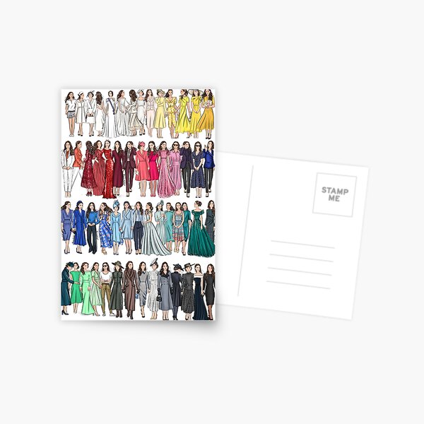 "Colorful Kate" Postcard by Figureitoutart | Redbubble