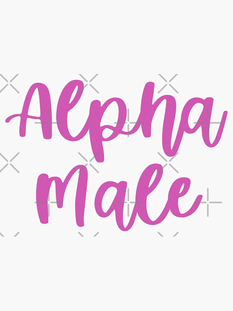 "Alpha Males" Sticker for Sale by DrawWithCarrots | Redbubble
