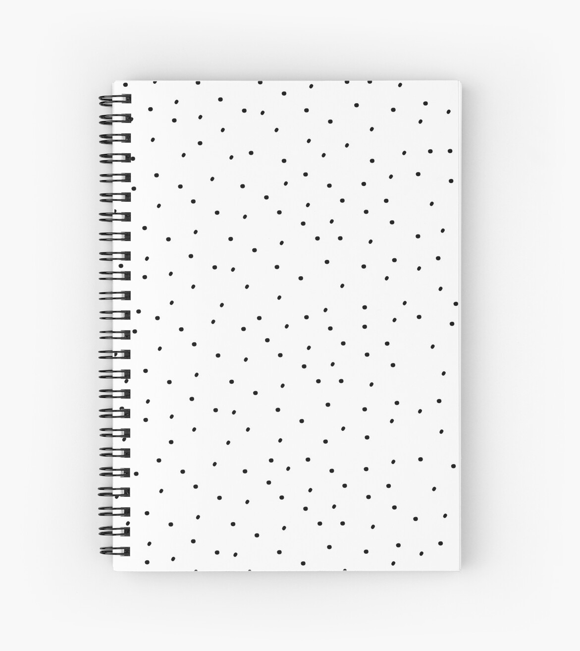 "Dots | White" Spiral Notebook by meandthemoon | Redbubble