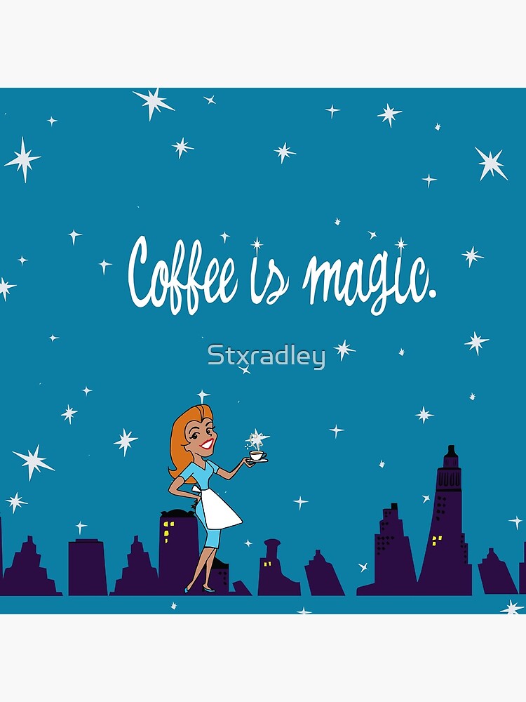 "Coffee is Magic, Bewitched TV " Throw Pillow for Sale by Stxradley ...