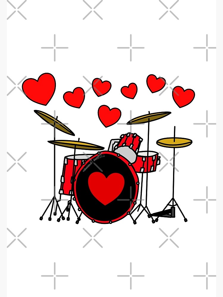 "Valentines Drummer Drum Teacher Wedding Musician" Greeting Card for ...