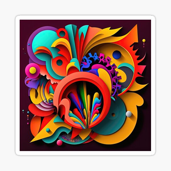 "Unique, Beautiful Abstract Art: Eye-catching Designs and Colorful ...