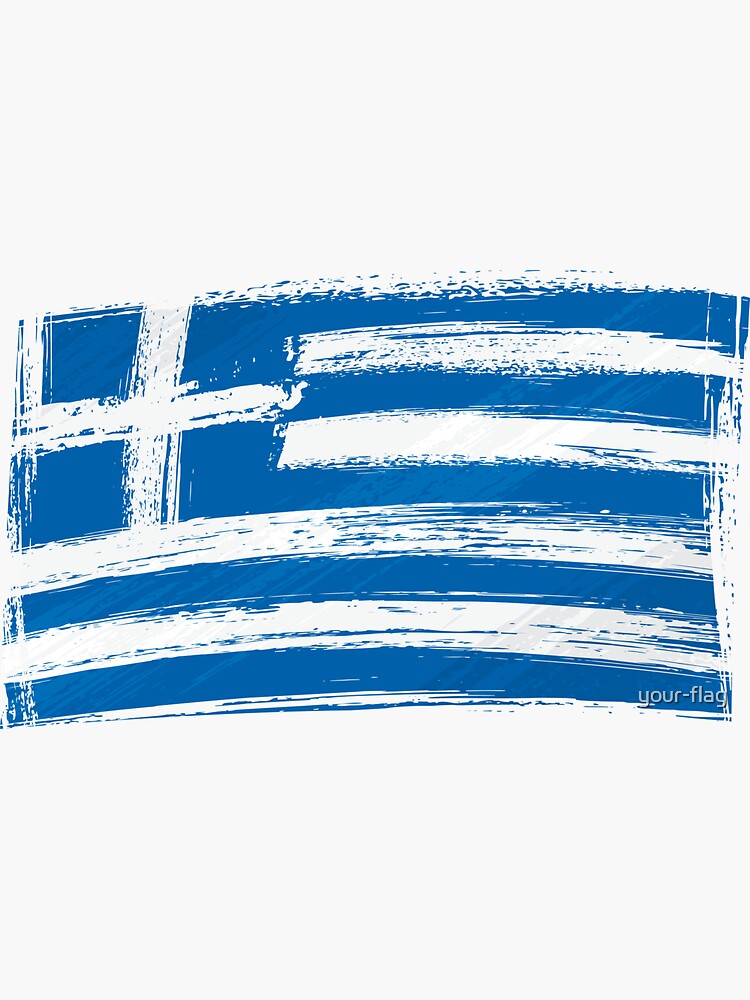 "Greece flag" Sticker for Sale by your-flag | Redbubble