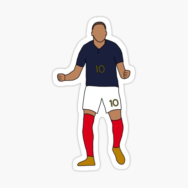 "Kylian Mbappe Jersey Art, France, Football Wall Art, Minimalist ...