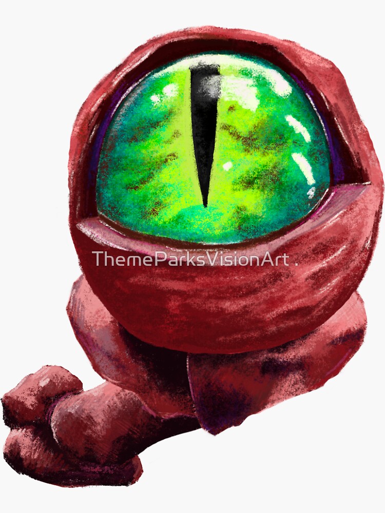 "Alton Towers Nemesis Eye" Sticker for Sale by ThemeParksVisionArt ...