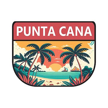 "Punta Cana Dominican Republic Retro Emblem" Sticker for Sale by ...