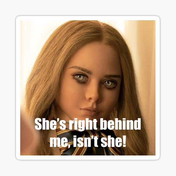 "Cringey dialogue but M3GAN!!" Sticker for Sale by generallketchup ...