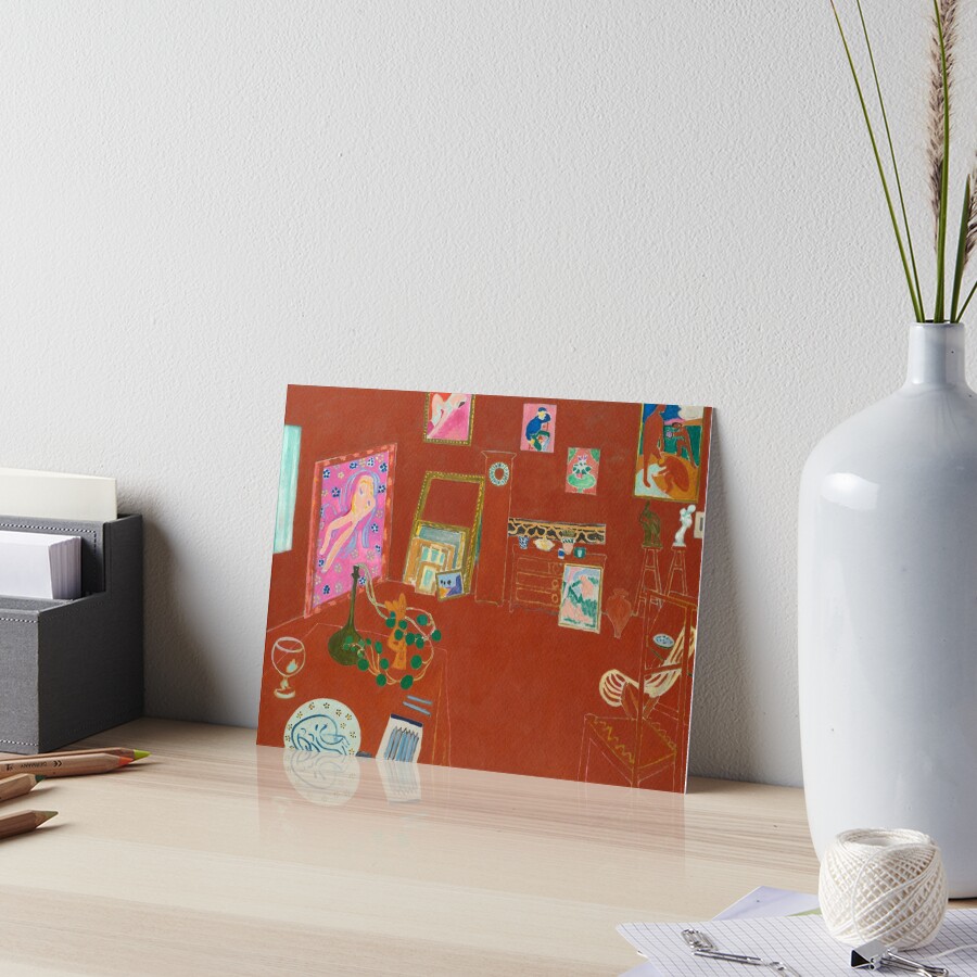 "L'Atelier Rouge - The Red Studio by Henri Matisse (1911)" Art Board ...