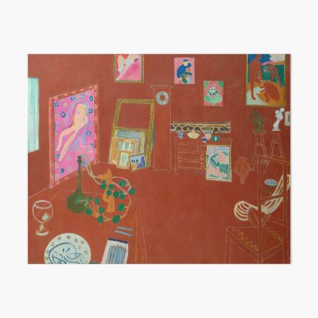 "L'Atelier Rouge - The Red Studio by Henri Matisse (1911)" Art Board ...