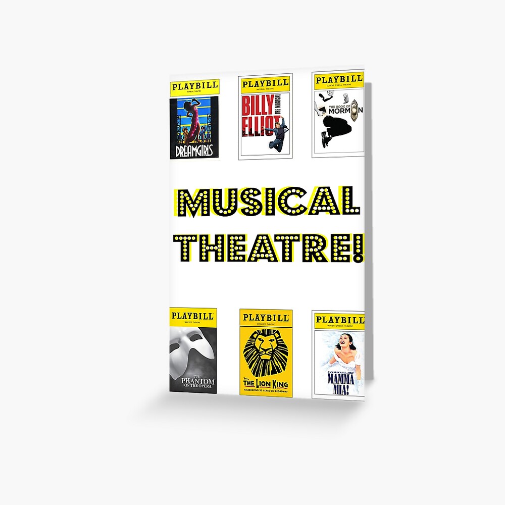 "Musical Theatre" Greeting Card by BethM93 | Redbubble