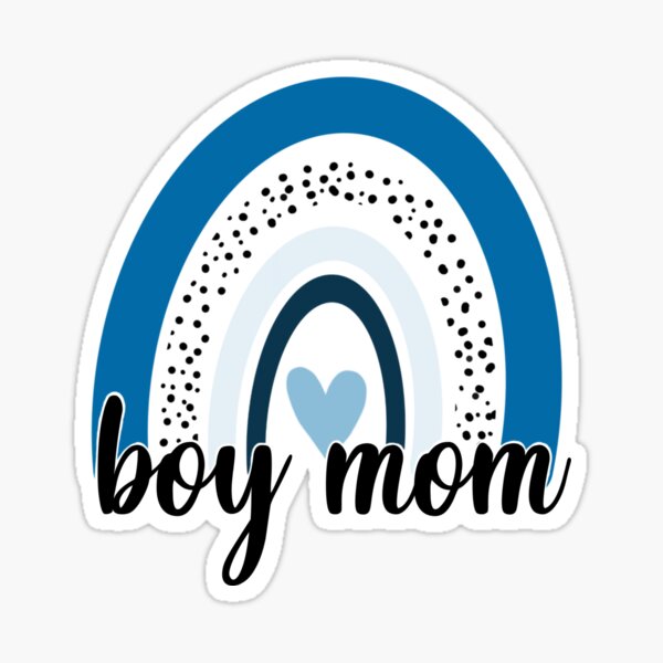 "boy mom" Sticker for Sale by graceweinzetl | Redbubble