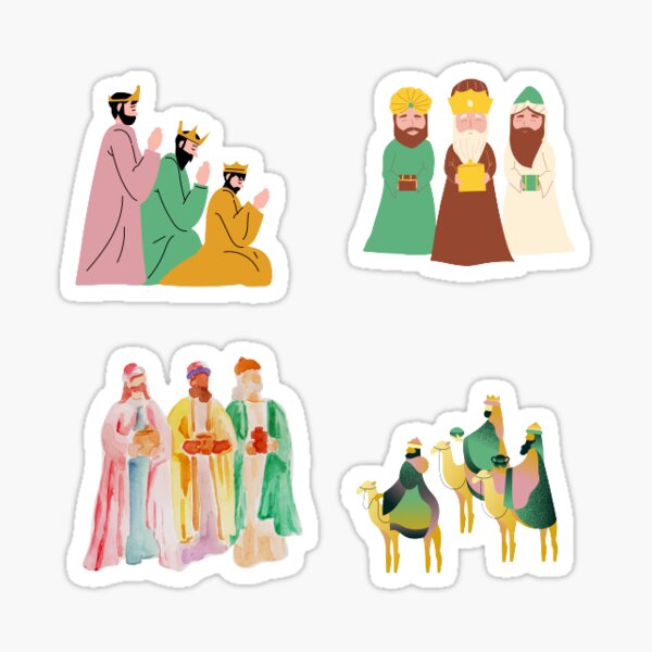 "Twelfth Night/ Three Kings art pack" Sticker for Sale by CinderPress ...