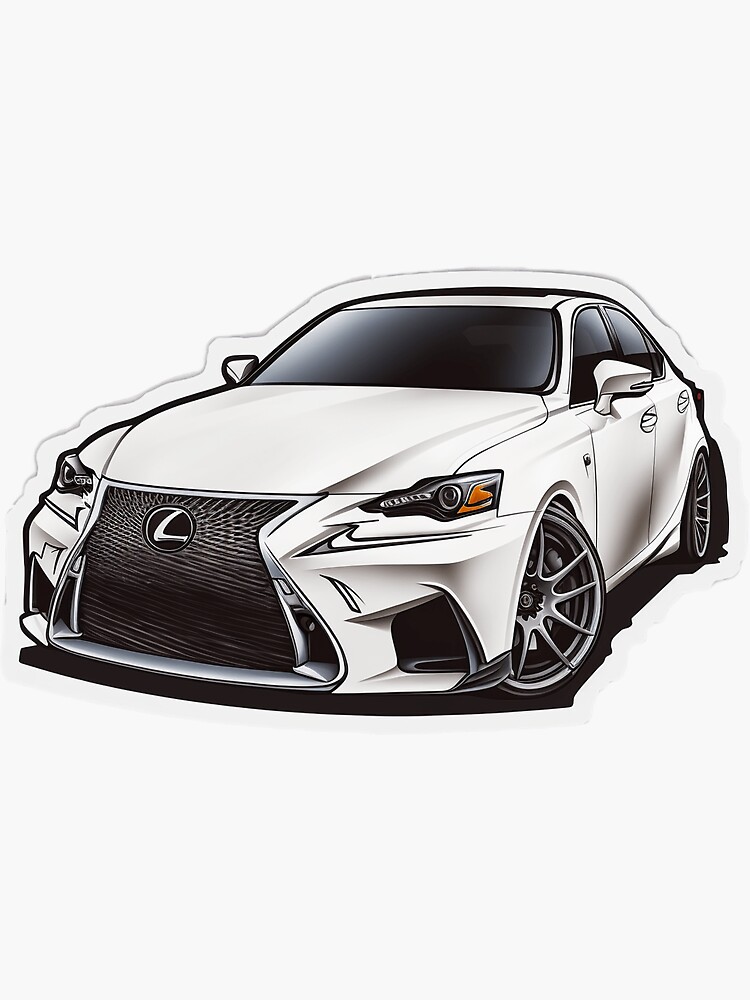 "Lexus IS300h" Sticker for Sale by temm | Redbubble
