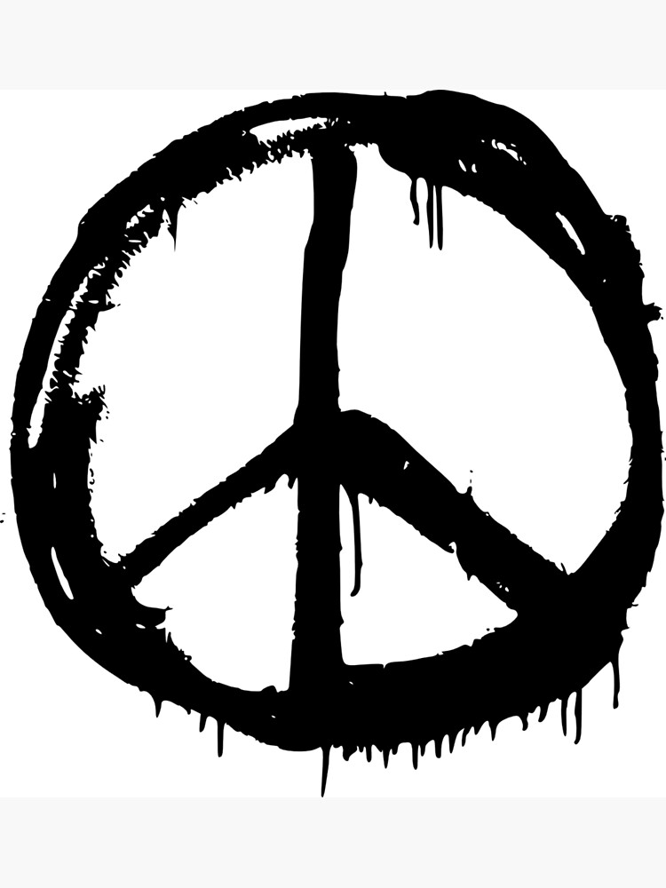 "Peace sign painted" Poster for Sale by pardock | Redbubble
