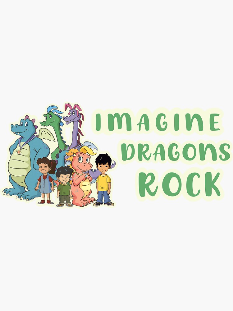 "Imagine Dragon Tales bumper sticker" Sticker for Sale by milkmysheep ...