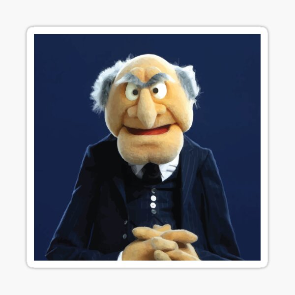 "Statler - Statler and Waldorf" Sticker for Sale by Mupplin | Redbubble
