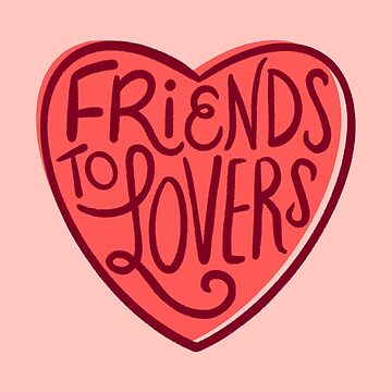 "Friends to Lovers Romance Book Tropes" Sticker for Sale by ...