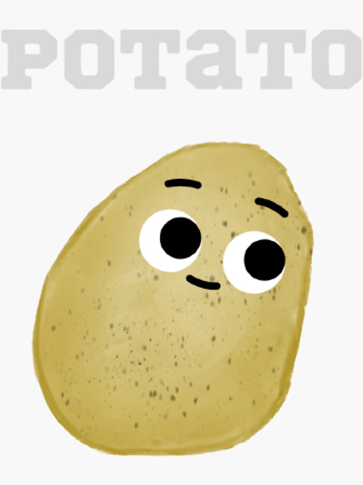 "Potato cute funny meme" Sticker for Sale by dfxupt | Redbubble