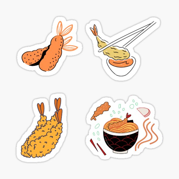 "Tempura art pack" Sticker for Sale by CinderPress | Redbubble