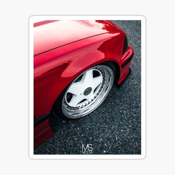 "OZ Fittipaldi Wheels on E36 - MS-Media" Sticker for Sale by MS-Media ...