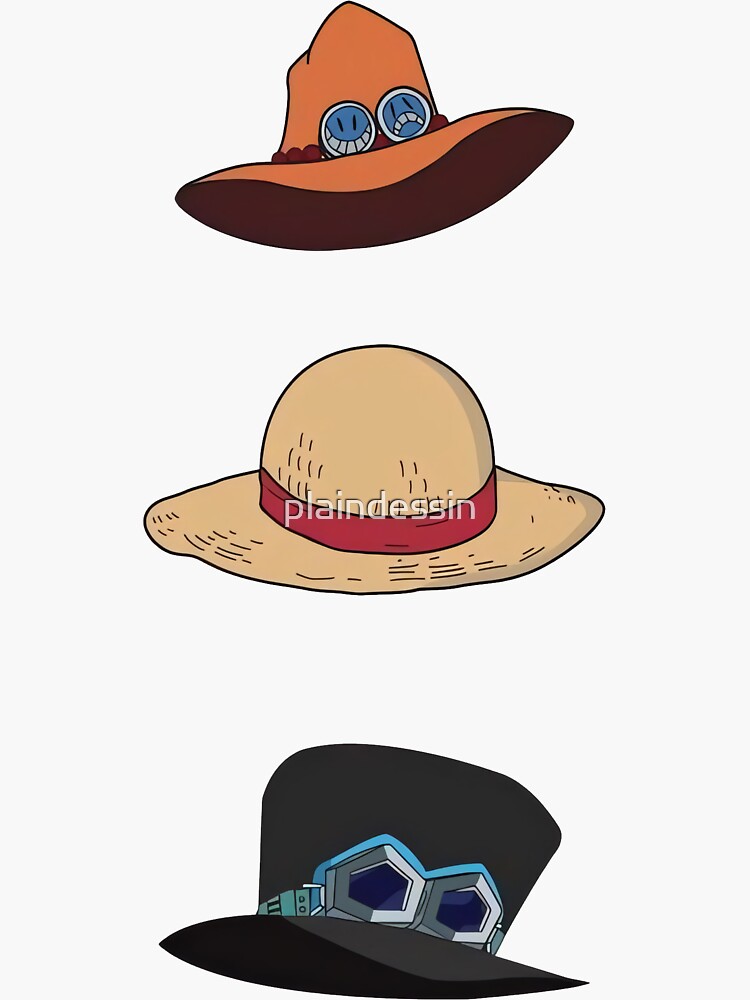 "One Piece Three Brothers Minimalistic Design" Sticker for Sale by ...