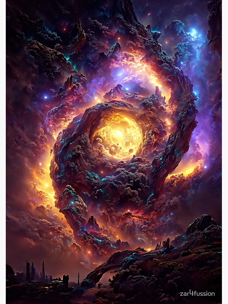 "cosmic portal" Sticker for Sale by zar4fussion | Redbubble