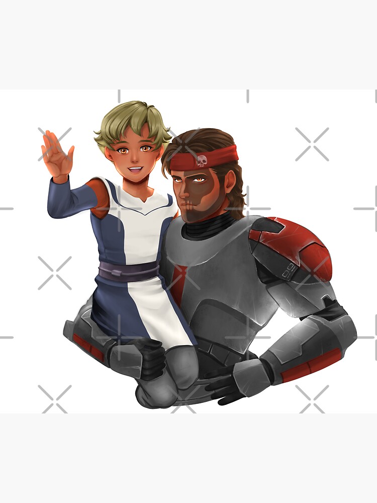 "Omega and Hunter" Sticker for Sale by Junchan-nyan | Redbubble
