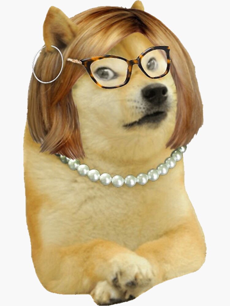 "Cheems female" Sticker for Sale by Cuteyzone | Redbubble