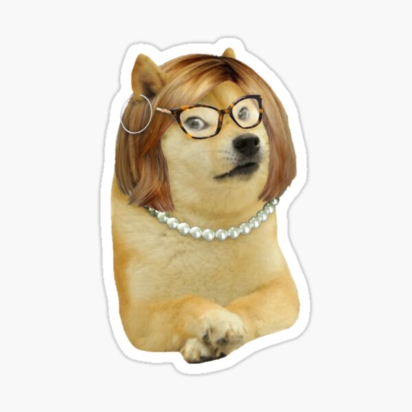 "Cheems female" Sticker for Sale by Cuteyzone | Redbubble