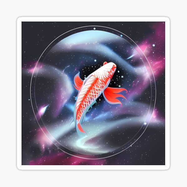 "Japanese koi fish" Sticker for Sale by BigBrainArtwork | Redbubble