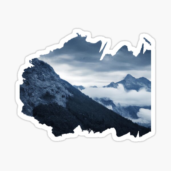 "Beautiful Mountain View" Sticker for Sale by PopArt-Planet | Redbubble