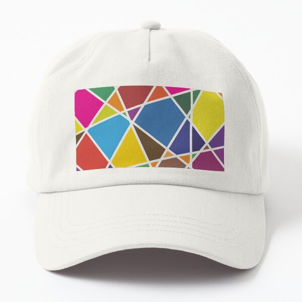 "Abstract multicolor geometric triangles" Cap for Sale by ...