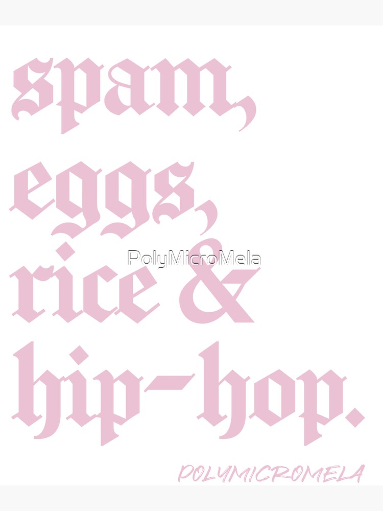 "food & hip-hop baby pink" Sticker for Sale by PolyMicroMela | Redbubble