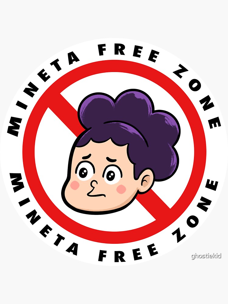 "MINETA FREE ZONE !" Sticker for Sale by ariannapadilla | Redbubble