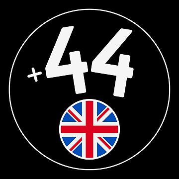 "UNITED KINGDOM UK Country code +44 logo" Poster for Sale by ...