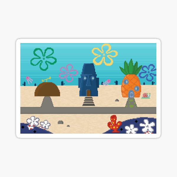 "bikini bottom" Sticker for Sale by tarnishedroses | Redbubble