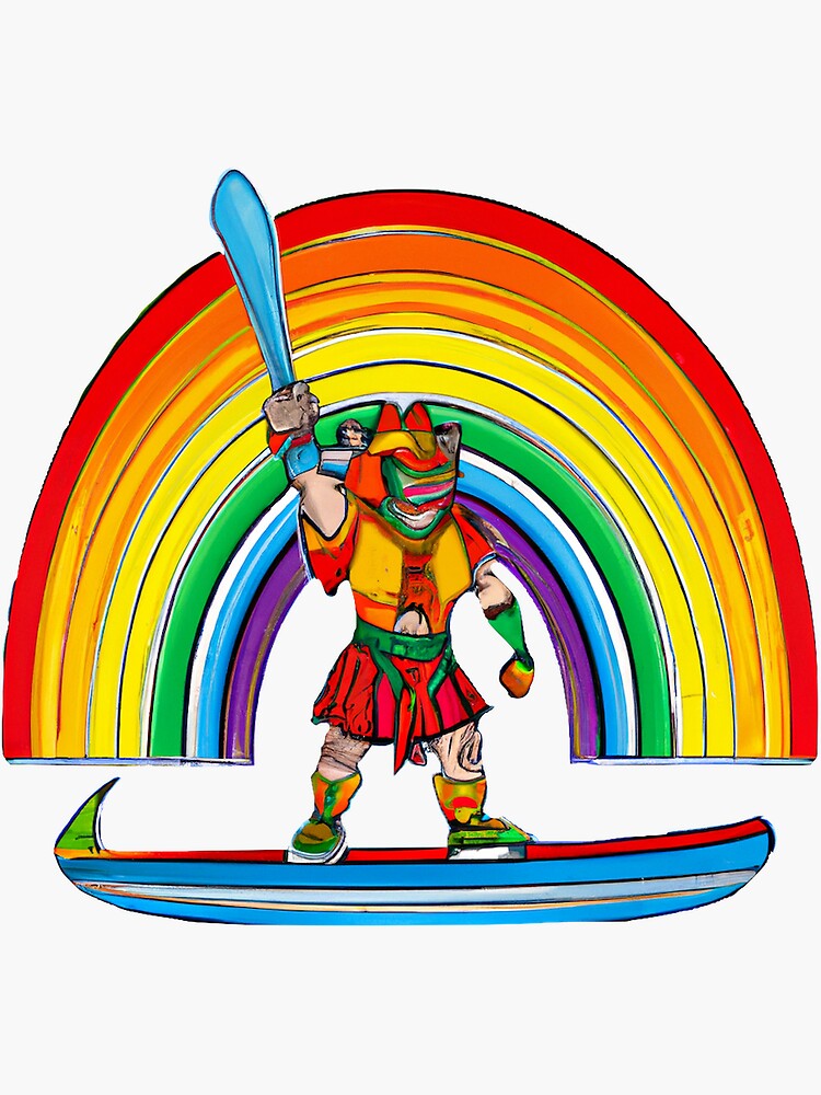 "Hawaii Rainbow Warrior" Sticker for Sale by Griesigns | Redbubble