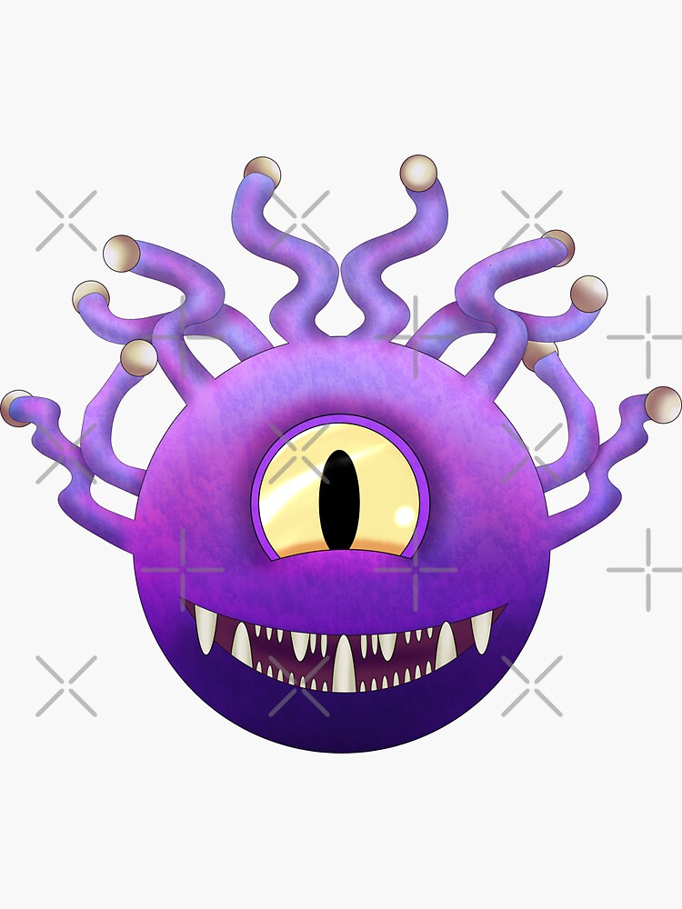 "Dungeons and Dragons Beholder" Sticker for Sale by PrintsbyStots ...