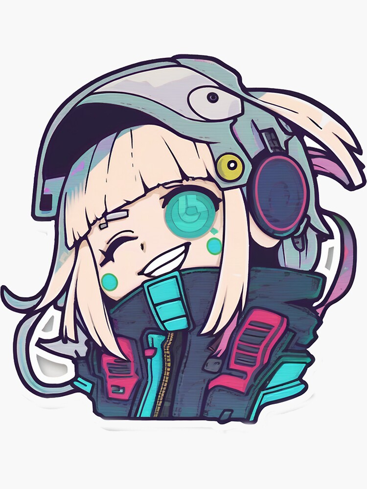 "Cyberpunk Edge Runners Anime Girl" Sticker for Sale by rmsgraphics ...