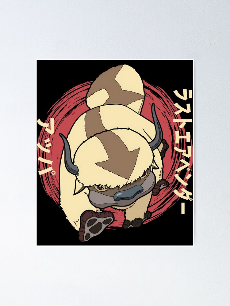 "Appa The Last Airbender - Anime Japanese" Poster for Sale by ...