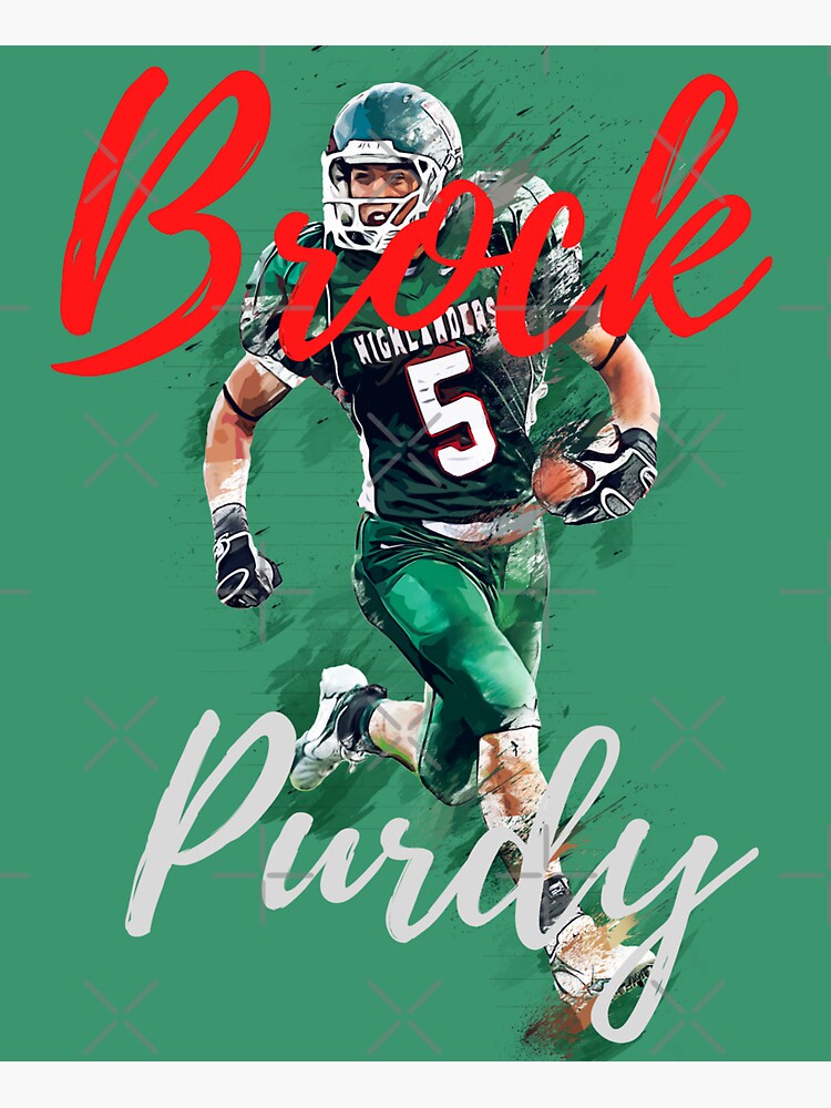 "Brock purdy." Sticker for Sale by 7Royal | Redbubble