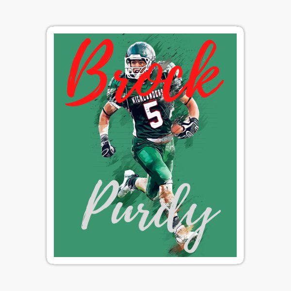 "Brock purdy." Sticker for Sale by 7Royal | Redbubble