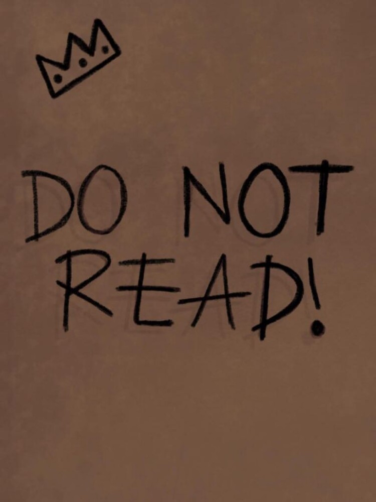 "Do Not Read" Sticker for Sale by bluecat-press | Redbubble