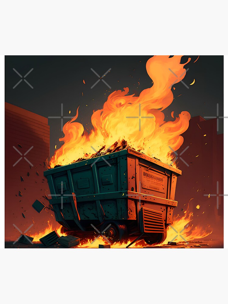 "Dumpster Fire" Mouse Pad for Sale by AnvilArtCo | Redbubble