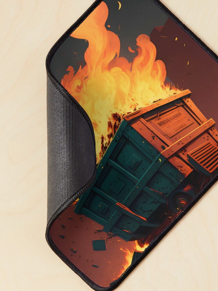 "Dumpster Fire" Mouse Pad for Sale by AnvilArtCo | Redbubble